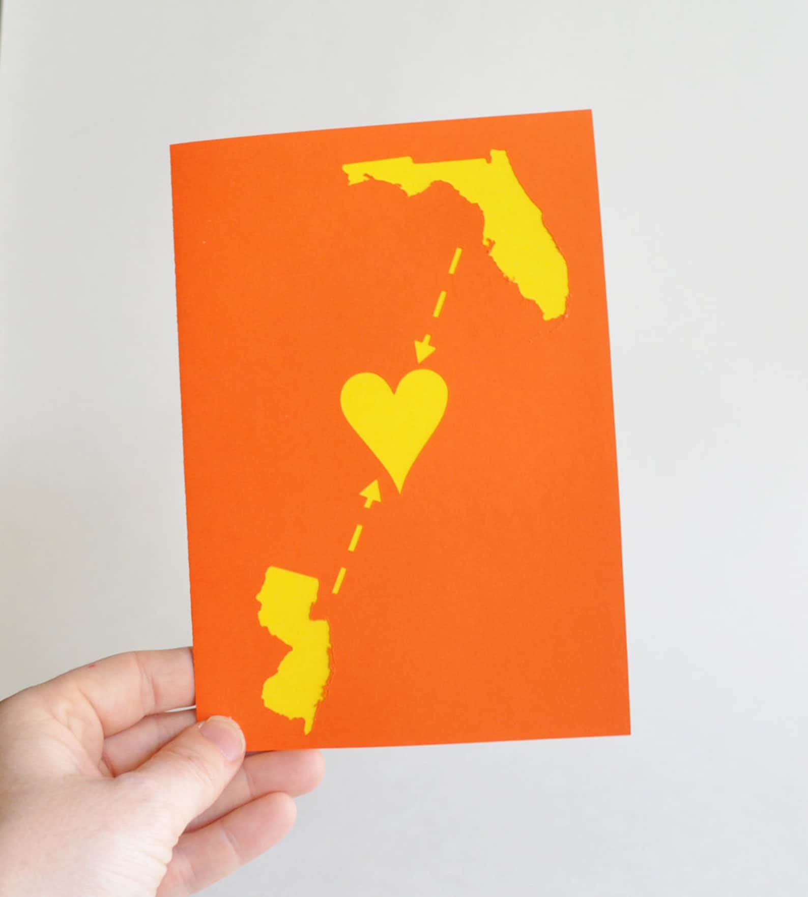 Long Distance Relationship Card Custom Made With Your Two - Etsy
