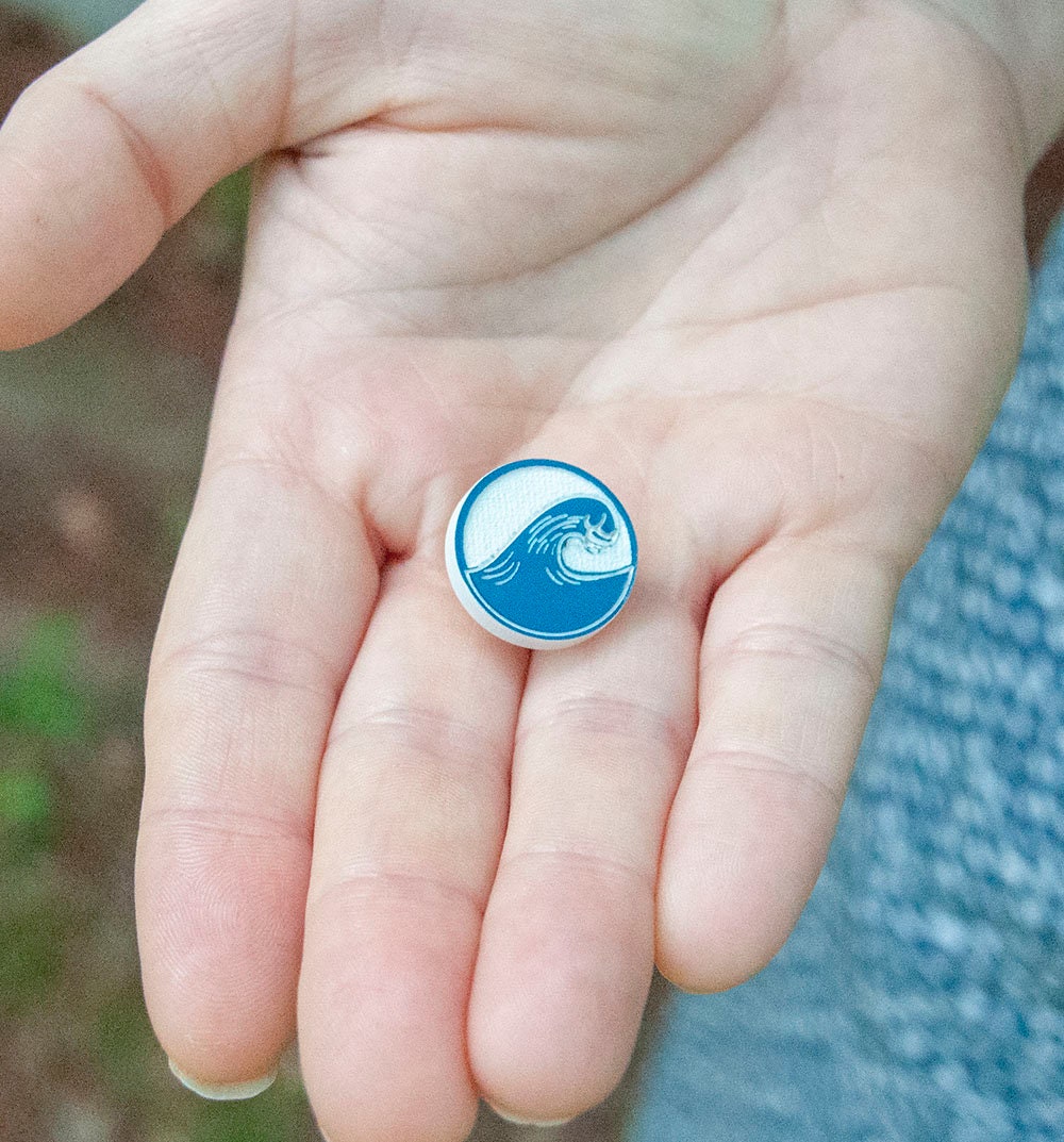 Democrat Lapel Pin Blue Wave Pin Democrat Pin Resistance | Etsy