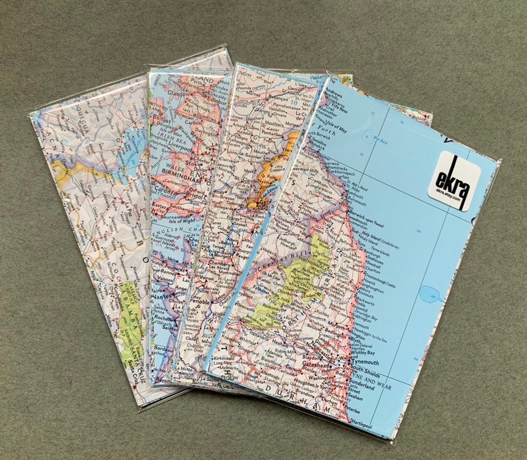 Map Paper Scrap Pack Wedding DIY Decorations Travel Themed Wedding 30 ...