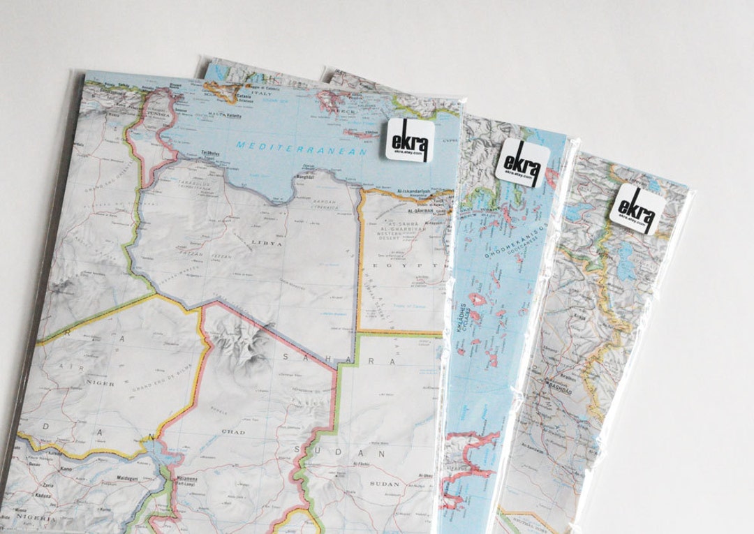 Map Paper Pack Wedding DIY Decorations Travel Themed Wedding 15 Large ...