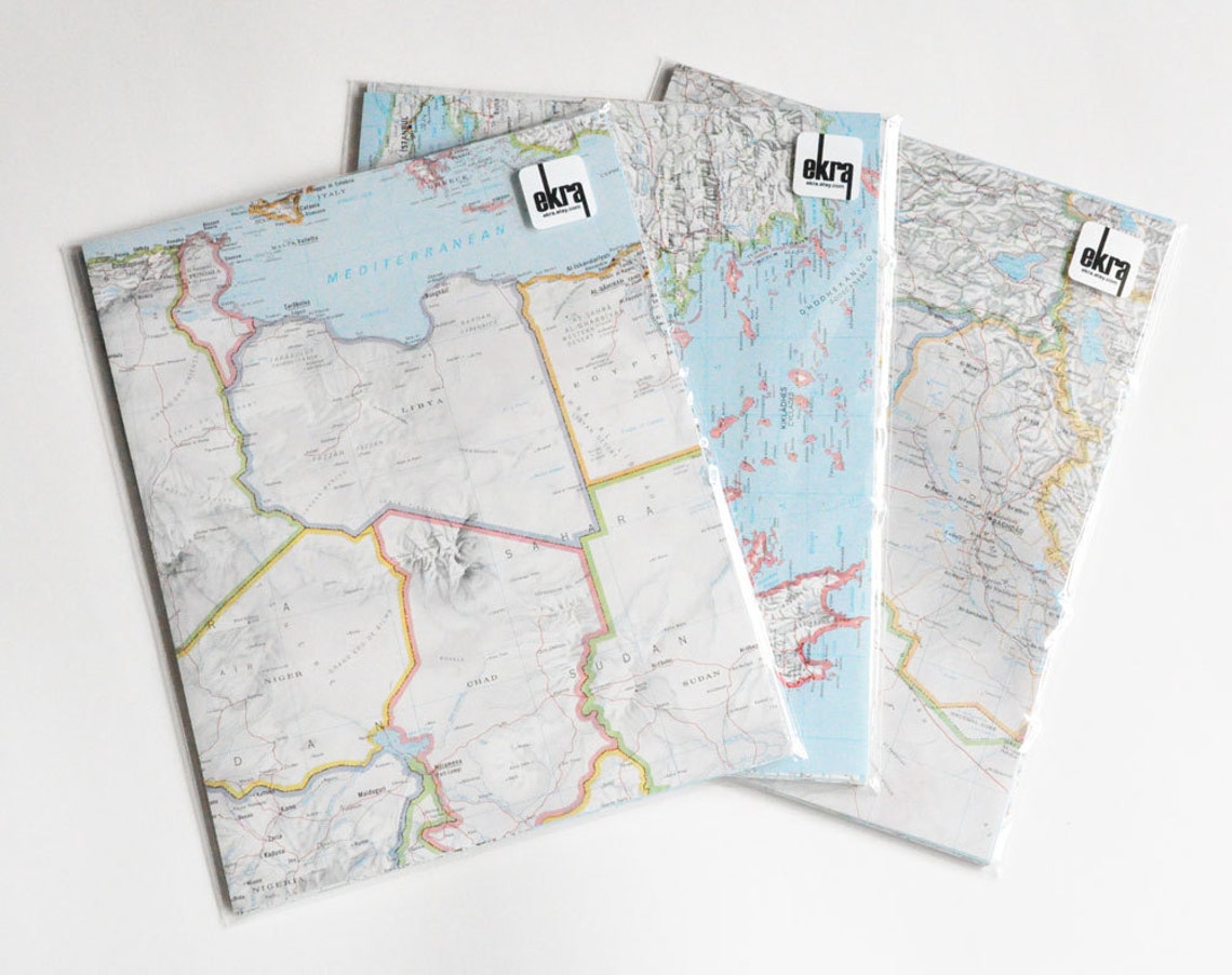 Map Paper Pack Wedding DIY Decorations Travel Themed Wedding - Etsy