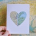 Long Distance Relationship Map Heart in Two Places Custom - Etsy