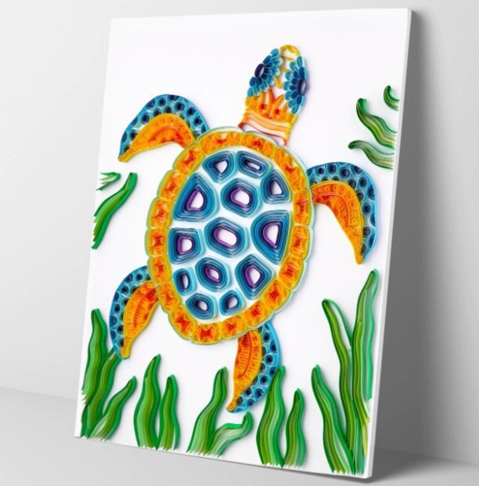 Turtle Paper Quilling DIY Kit With Tools Paper Model Handmade Home ...