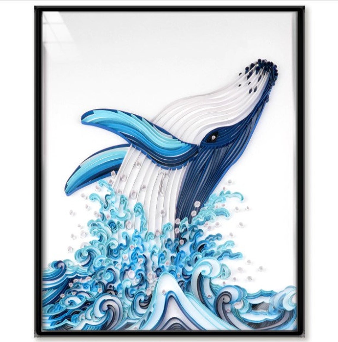 Jumping Whale Paper Quilling DIY Kit With Tools Paper Model Handmade ...