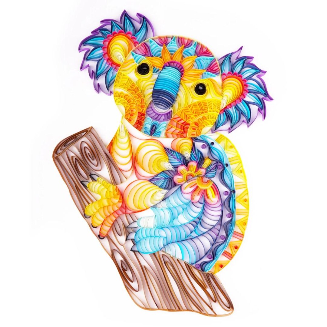Koala Paper Quilling DIY Kit With Tools Paper Model Handmade Home ...