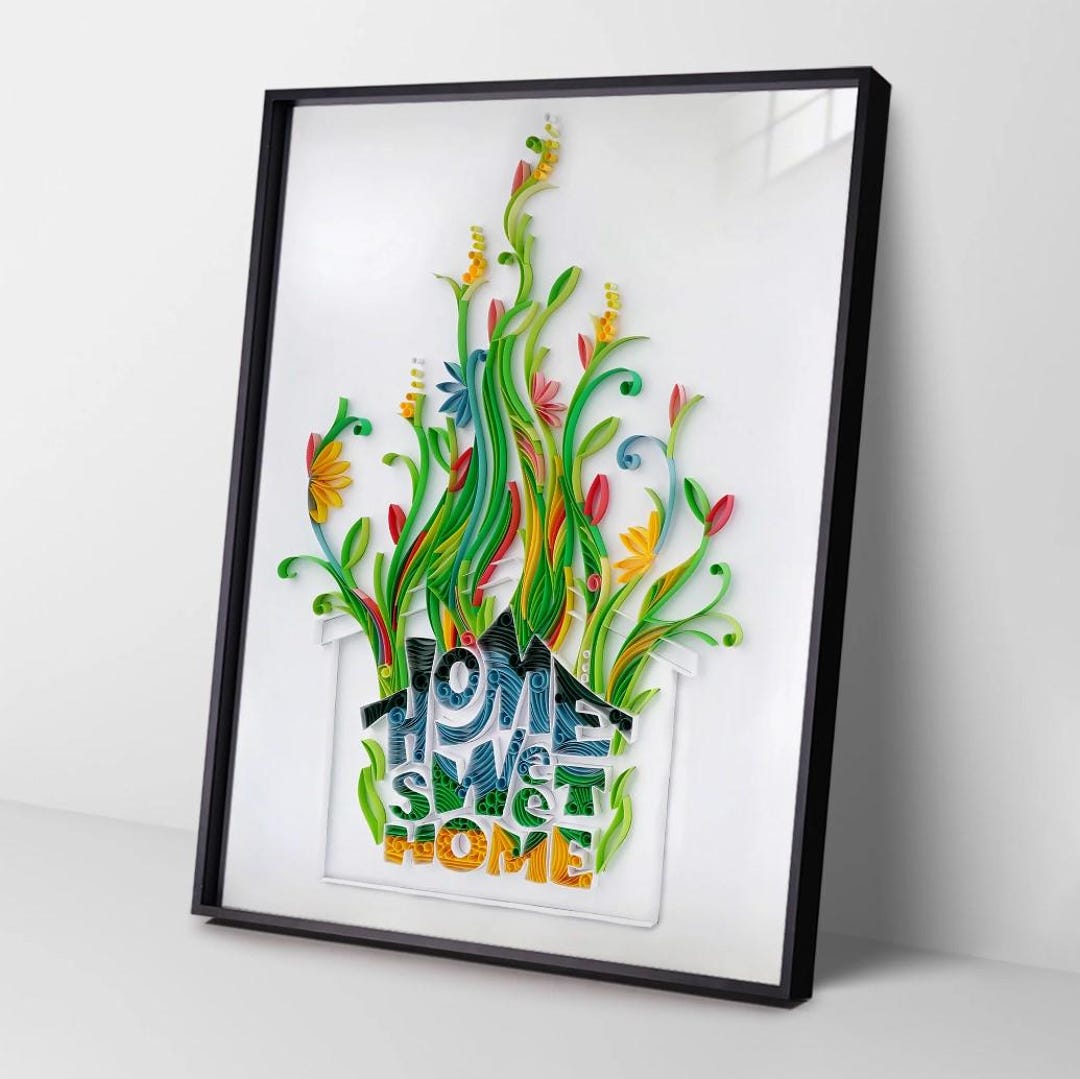 Sweet Home Paper Quilling DIY Kit With Tools Paper Model Handmade Home ...