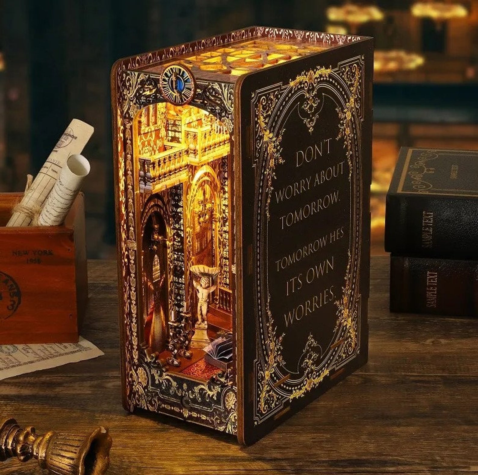 Covenant Church Book Nook Kit, DIY Wooden Miniature Dollhouse - Etsy