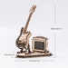 ROKR Electric Guitar 3D Wooden Puzzle Robotime DIY Wooden Model Kit ...