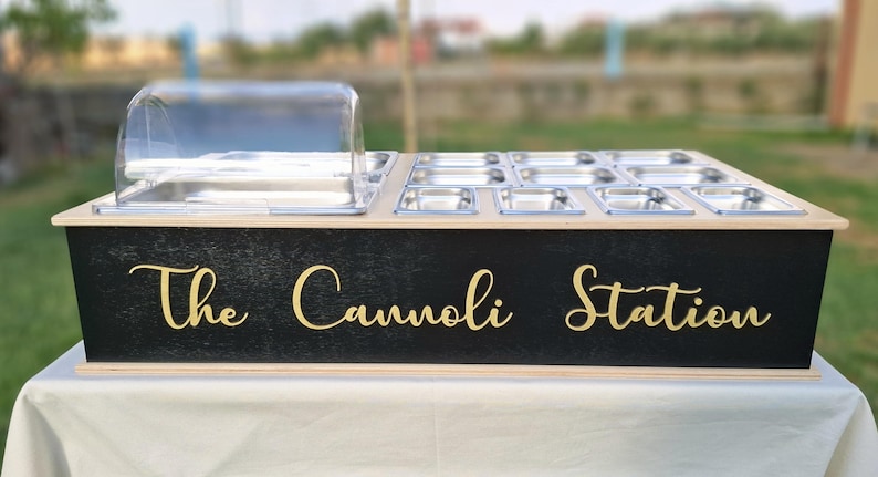 Cannoli Station Charcuterie Display – Wedding Dessert Bar – Portable ...