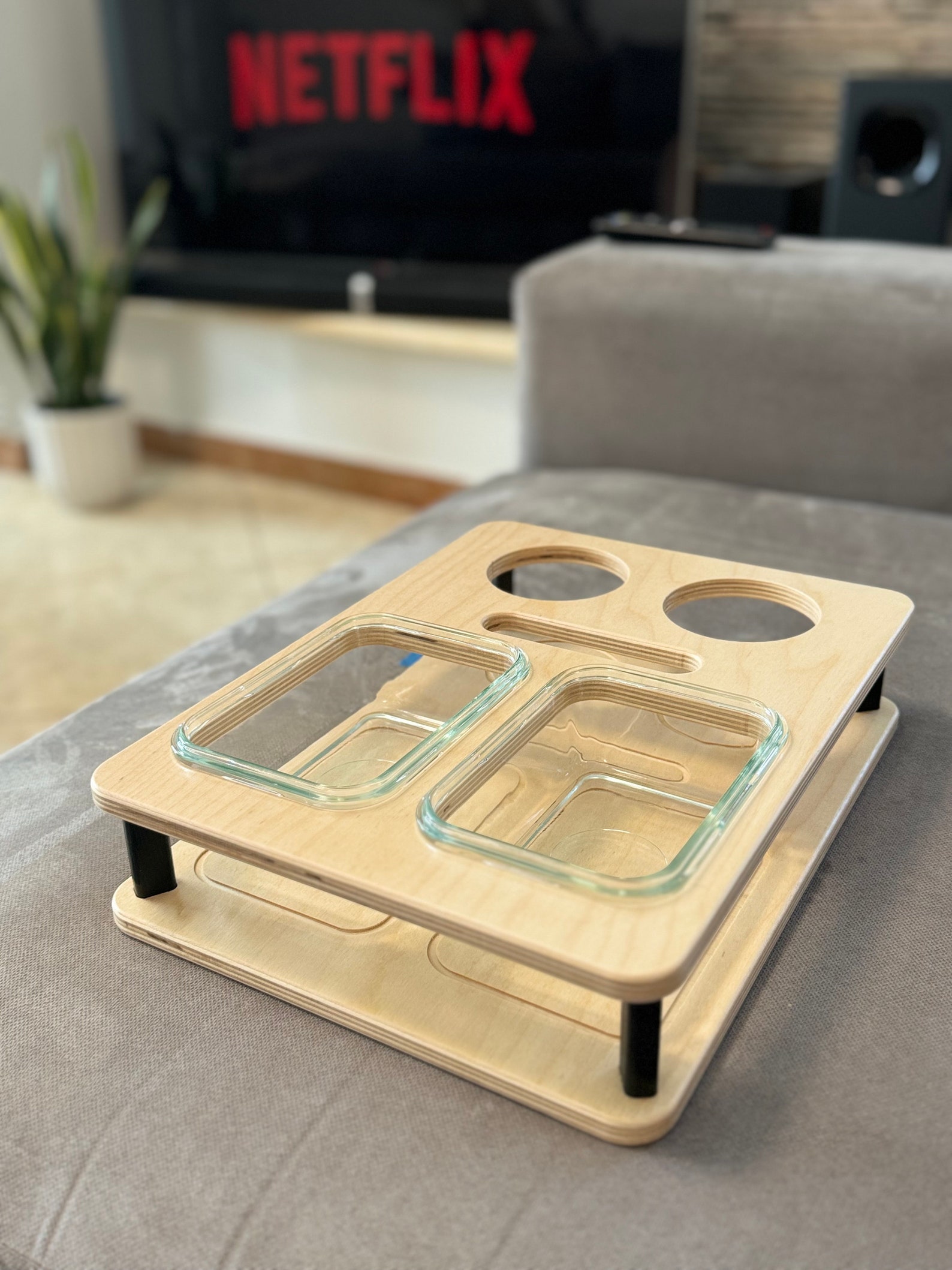 Personalized Large Couchbar Drink and Snack Holder for the Sofa Snack ...