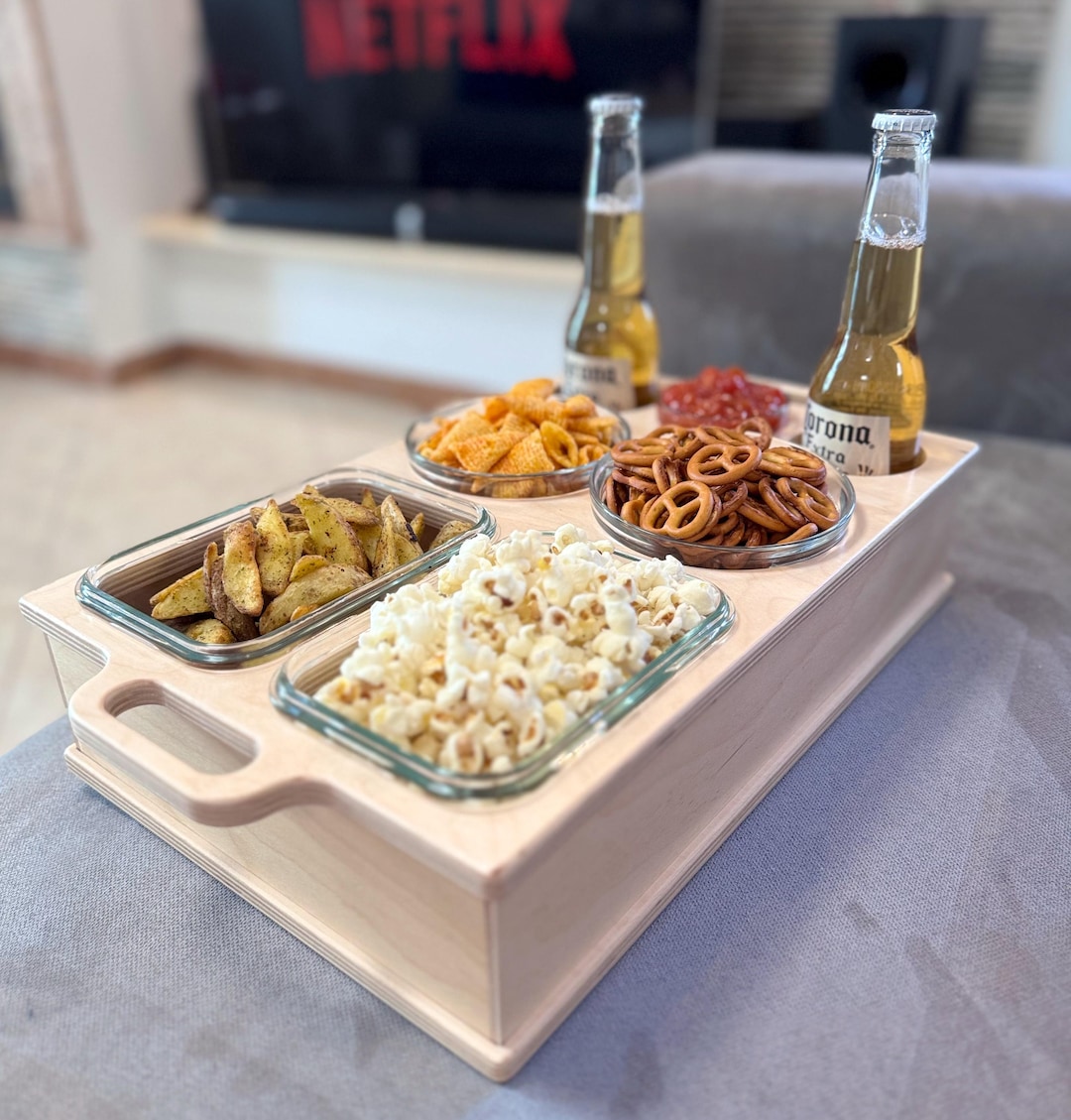 Personalized Couchbar Box Large Drink and Snack Holder for Sofa - Snack ...