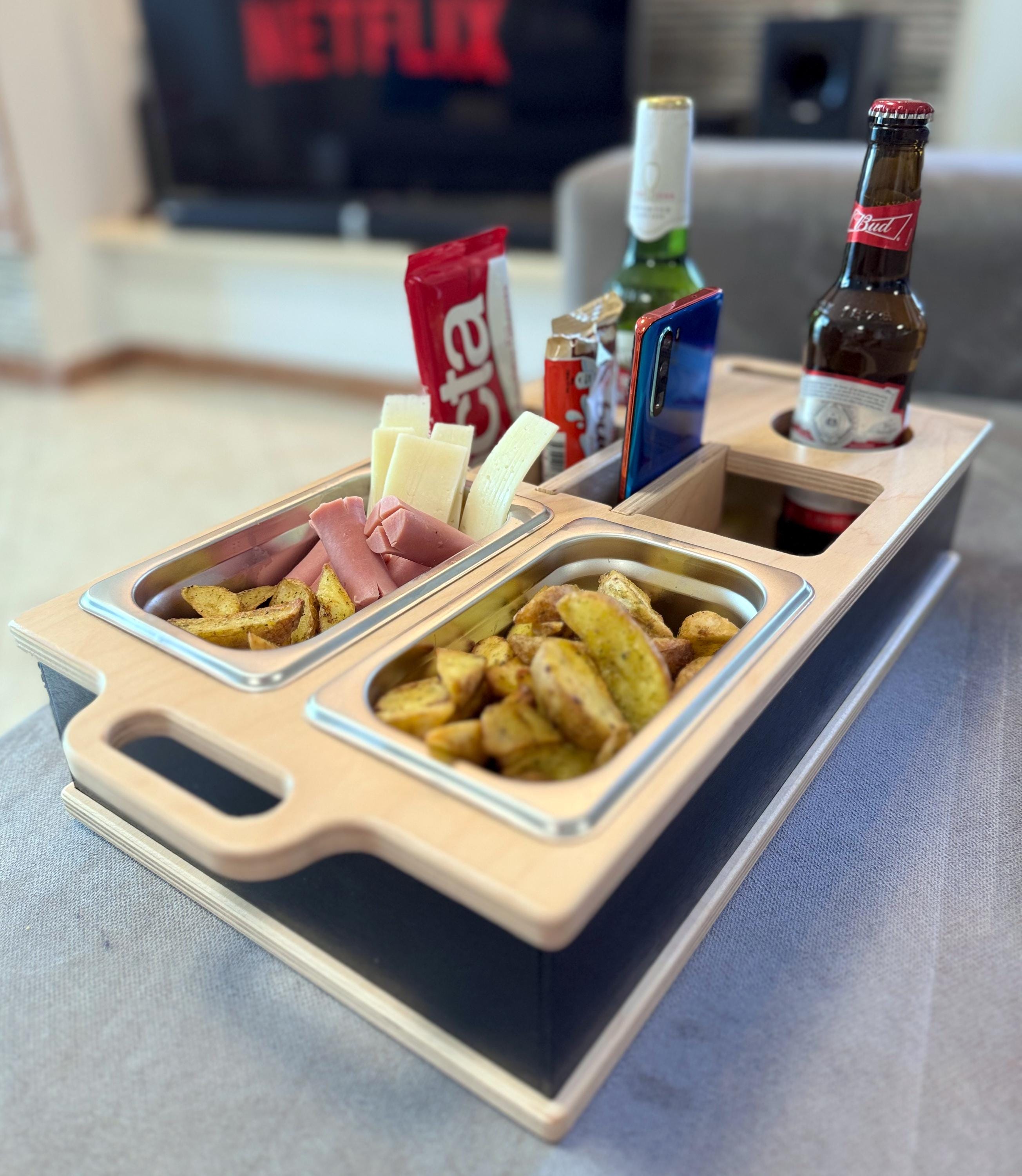 Personalized Couchbar Box Drink and Snack Holder for Sofa - Snack Bar ...