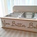 Natural White Cannoli Box – Luxury Portable Dessert Station With Straps ...