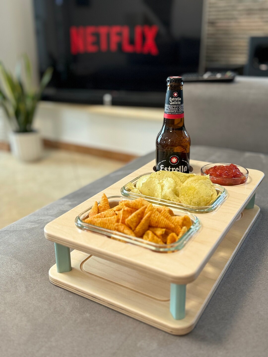 Couchbar – Wooden Drink and Snack Holder for the Sofa - Snack Bar ...