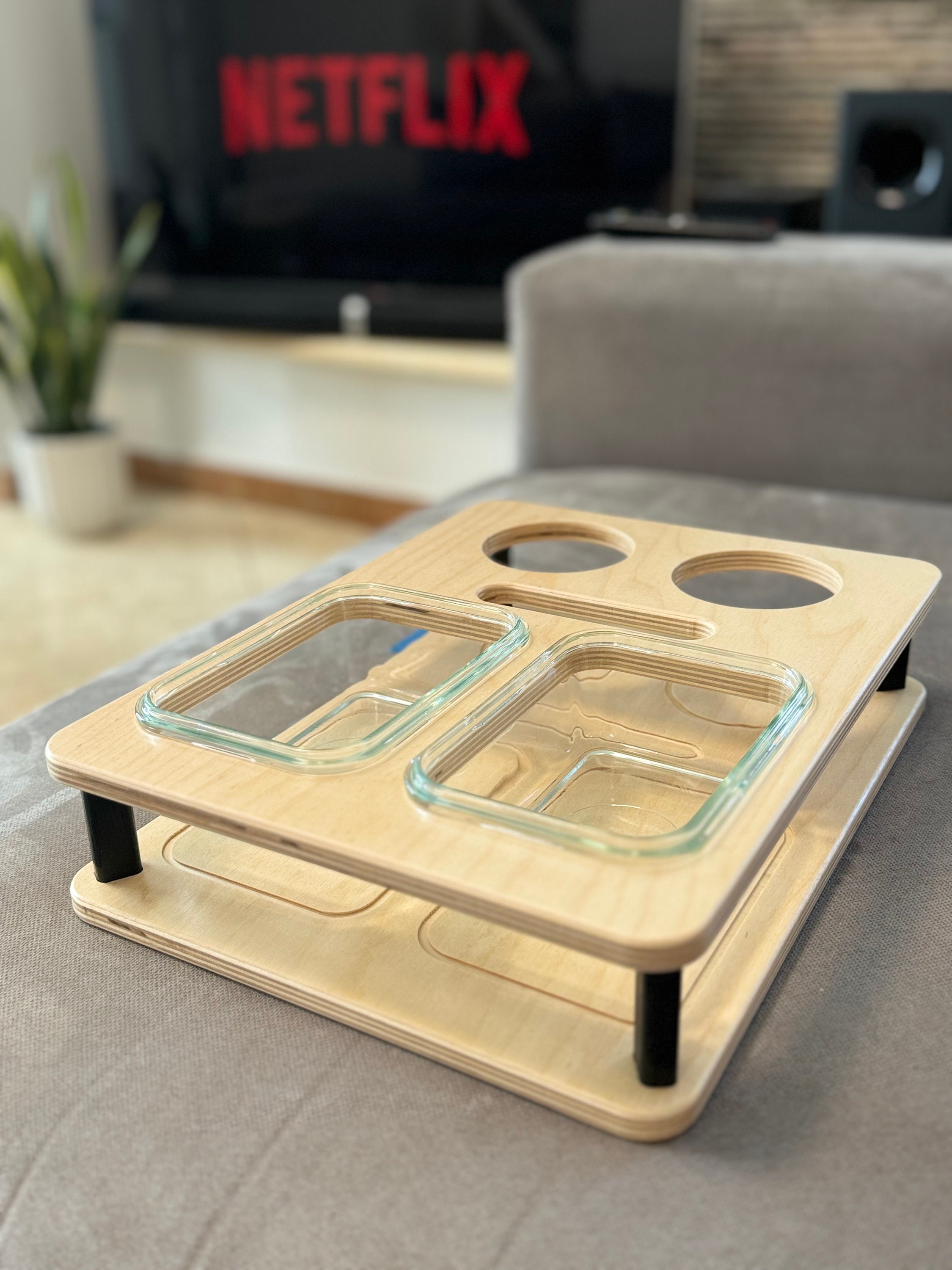 Personalized Large Couchbar Drink and Snack Holder for the Sofa Snack ...