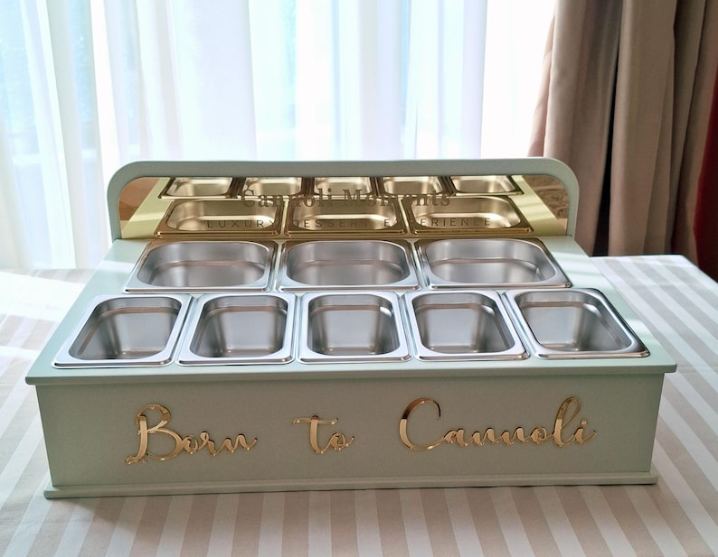 Portable Cannoli Dessert Station: Handcrafted Luxury Catering Box - Etsy