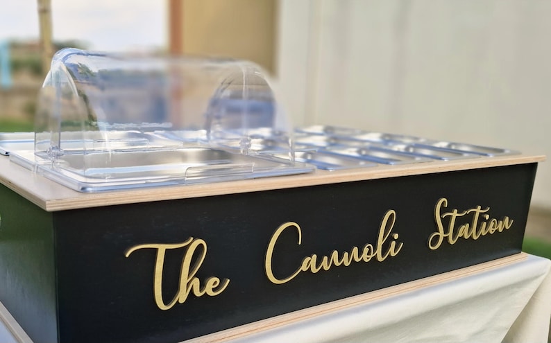 Cannoli Station Charcuterie Display – Wedding Dessert Bar – Portable ...