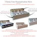 Natural White Cannoli Box – Luxury Portable Dessert Station With Straps ...
