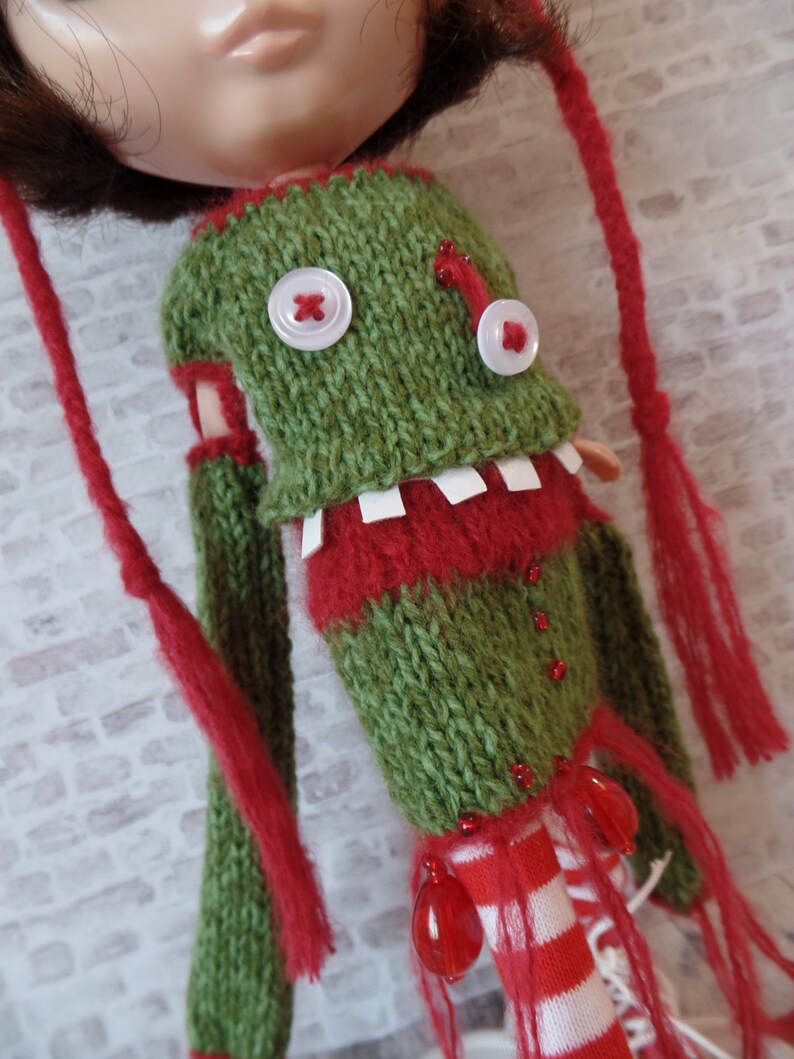 PDF Knitting Pattern Zombie Dress and Brains Hat for - Etsy