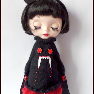 PDF Knitting and Crochet Pattern for Vampire Dress, Petticoat and Felt ...