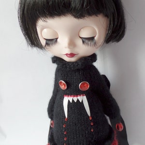 PDF Knitting and Crochet Pattern for Vampire Dress, Petticoat and Felt ...