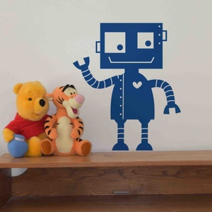 Robot Vinyl Wall Decal X-LARGE - Etsy