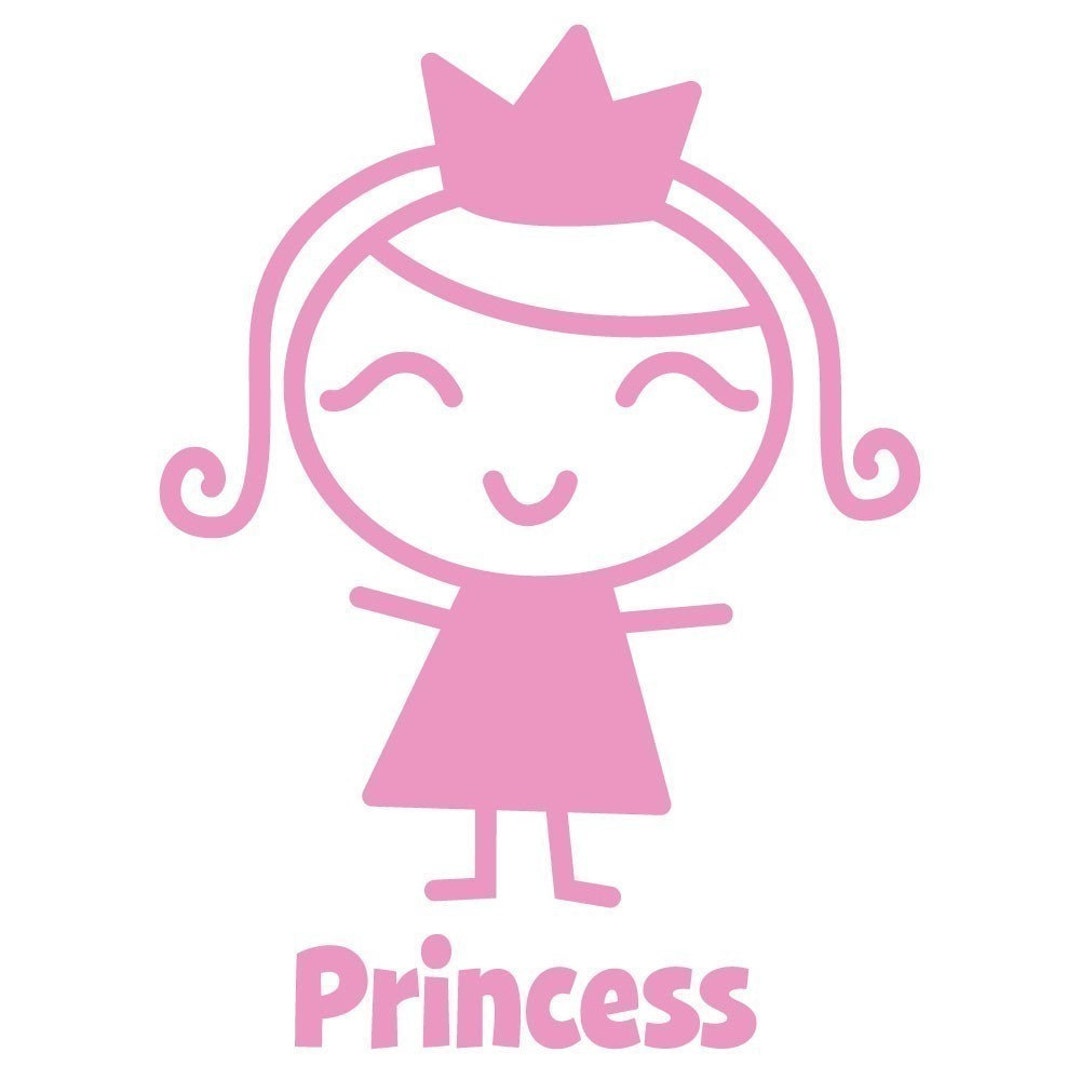 Princess Car Decal - Etsy