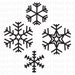 Snowflake Decal Christmas Collection Size X-LARGE Snowflake - Etsy