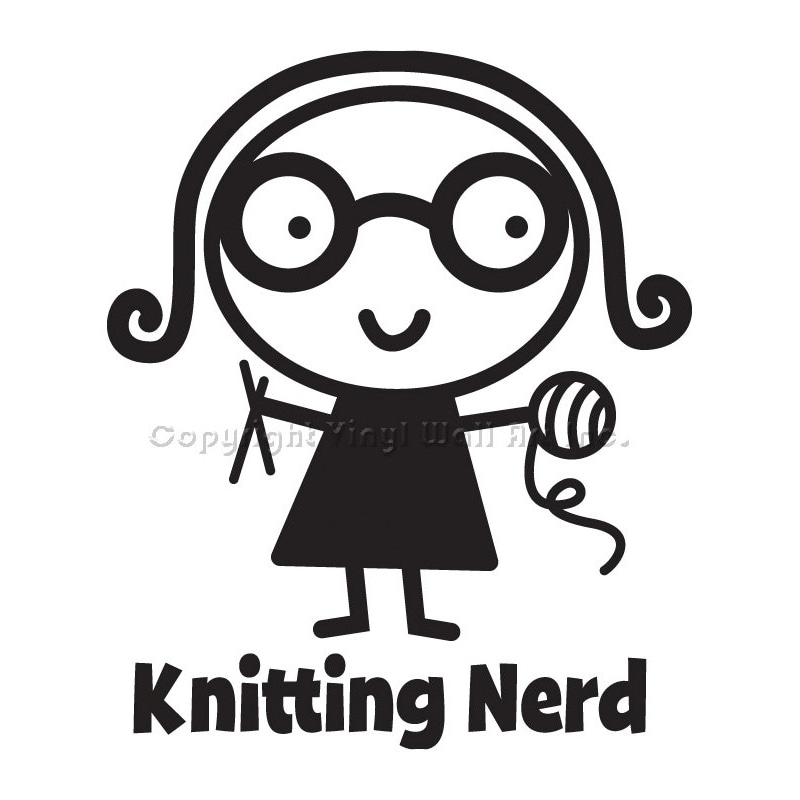 Knitting Vinyl Decal - Etsy