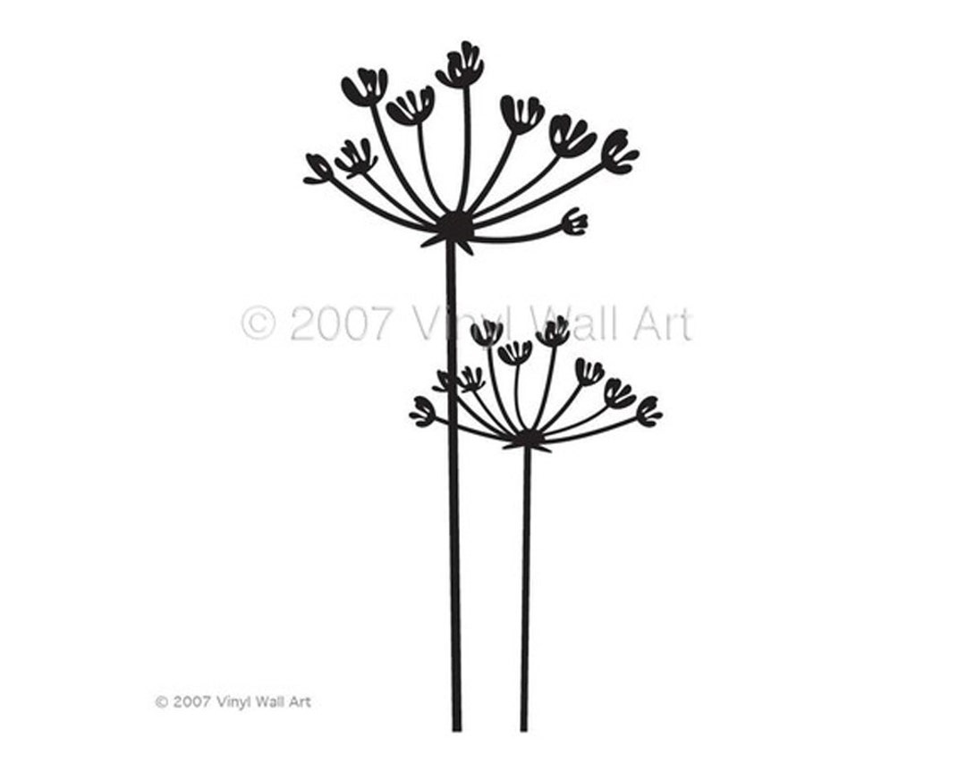 Trisha Plant Wall Decal - Etsy