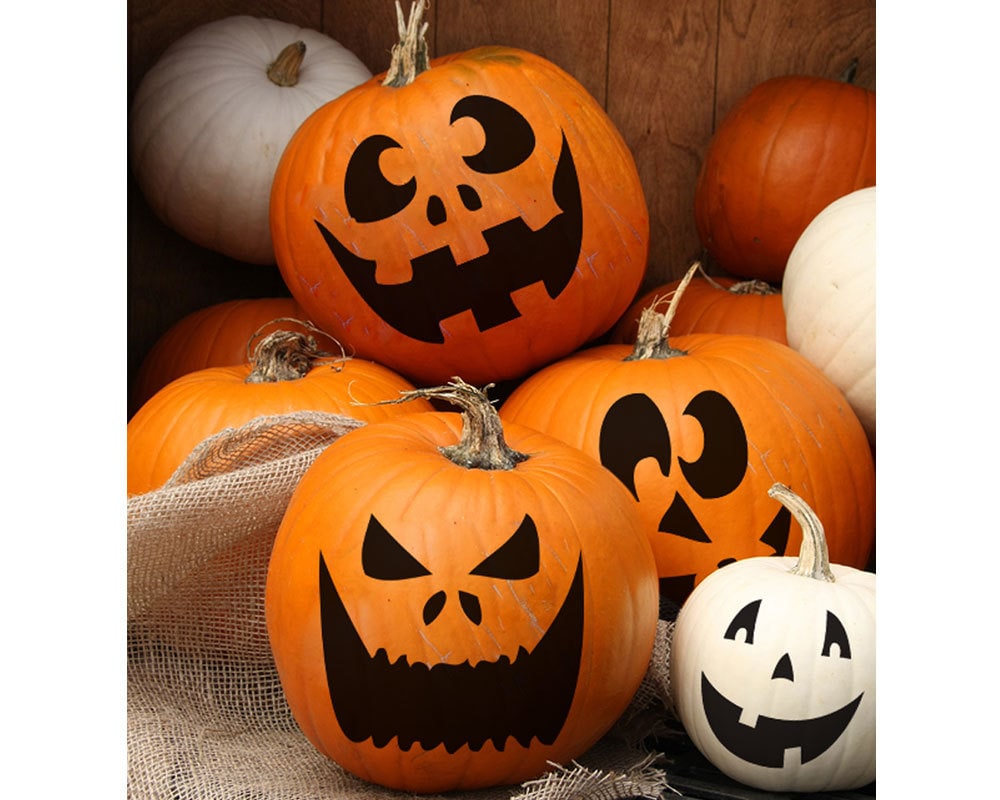 Jack O Lantern Face 4 Size MEDIUM Halloween Decorations | Etsy