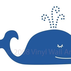 Whale Vinyl Wall Decal X-LARGE - Etsy