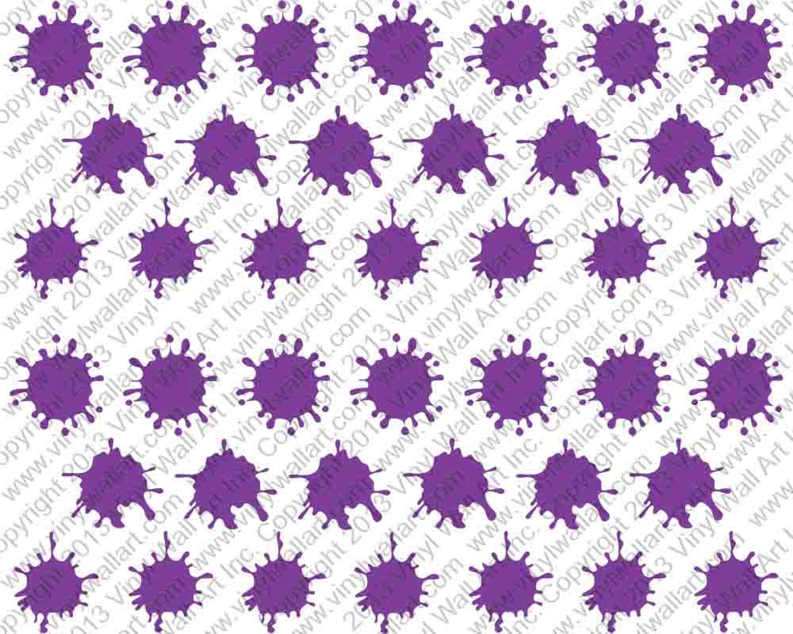 Splat Wall Confetti. Set of 40 3 Inch 2.67 Cm Splat Wall - Etsy