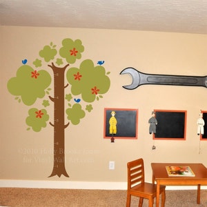 Birds in a Tree Vinyl Growth Chart Vinyl Decal: Child Decor, Children's ...