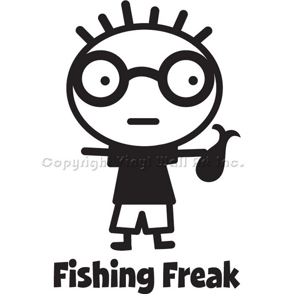 Boy Fishing Wall Decal - Etsy