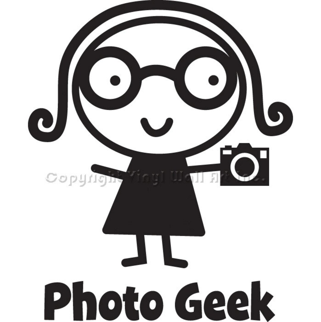 Photo Geek Vinyl Car Decal - Car Decal, Laptop Sticker, Window Decal ...