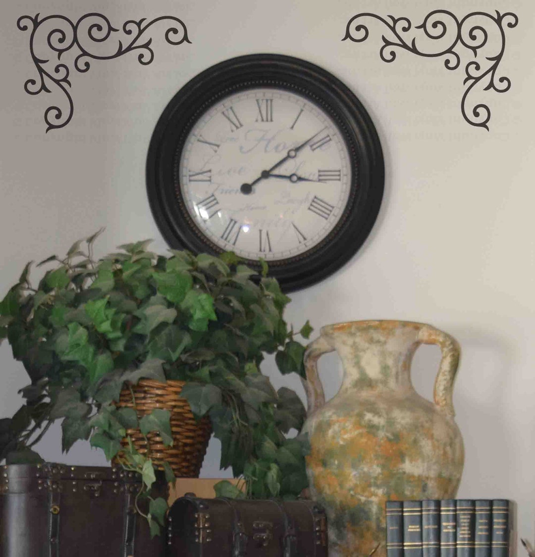 Wrought Iron Corner Swirl MEDIUM - Etsy
