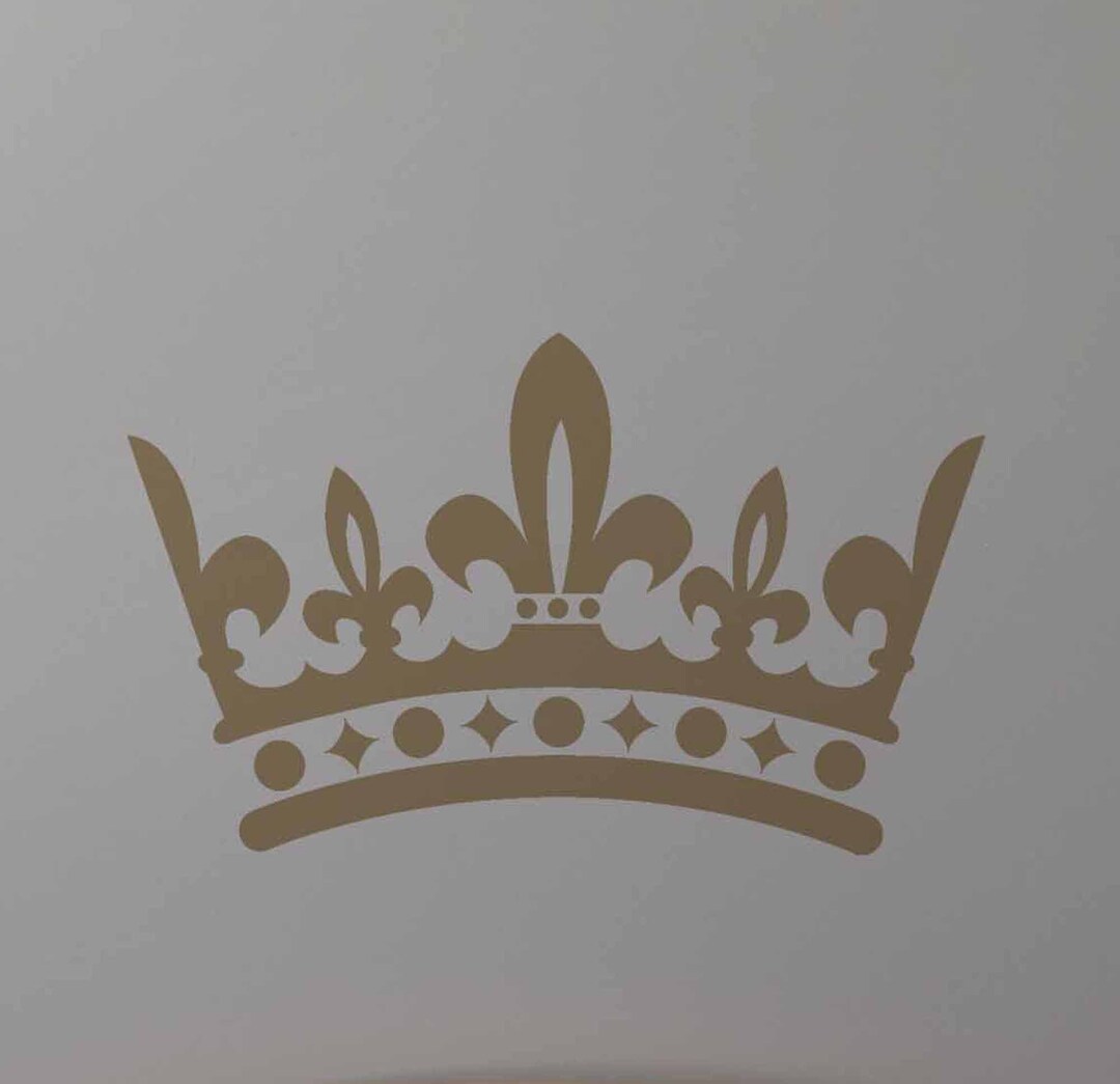 Crown Vinyl Decal - Bedroom Design, Office Wall Art, Home Decor, Little ...