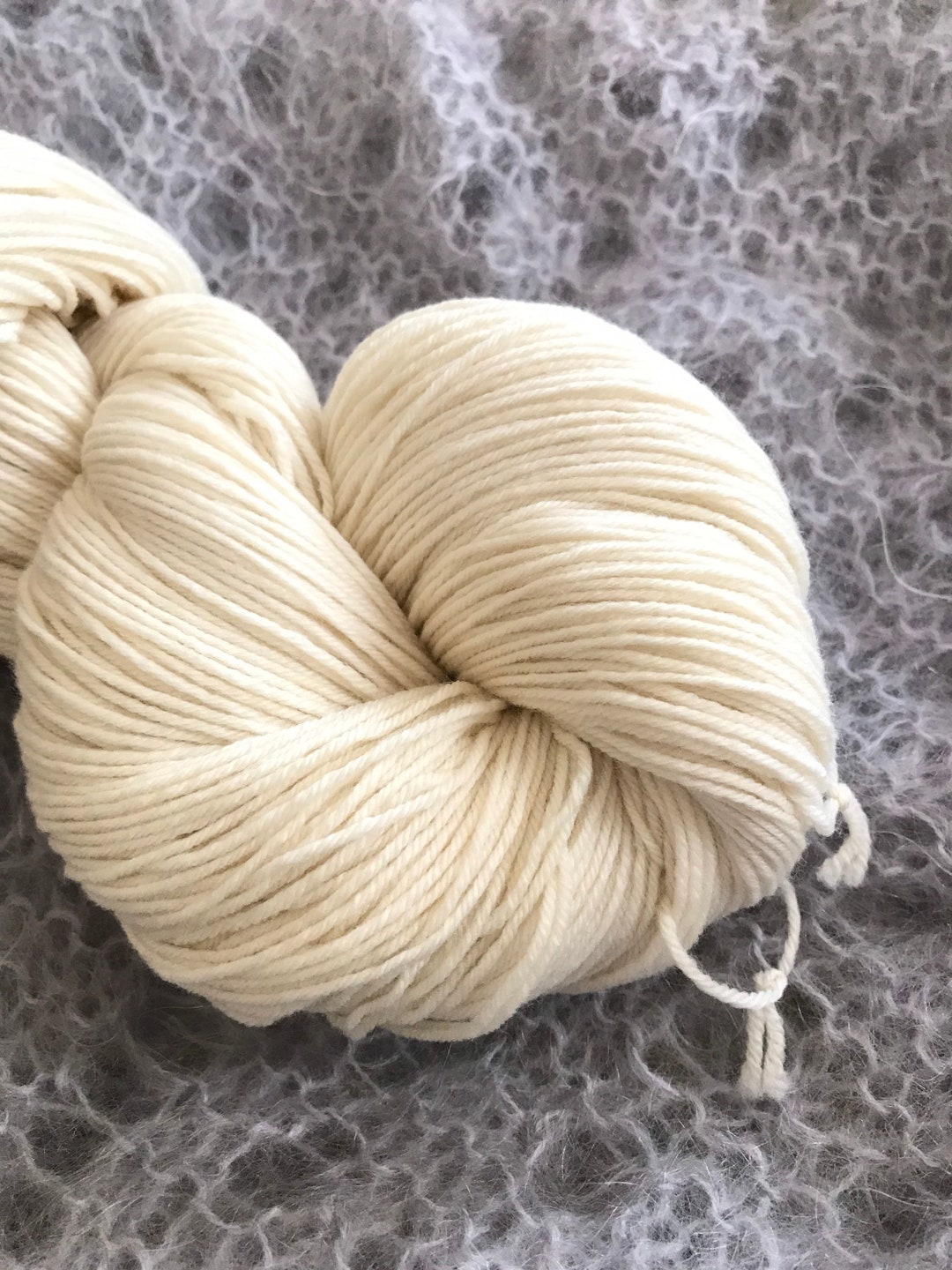 FINGERING 19.5 Micron Merino Wool Undyed Yarn, Sustainable Extra Fine ...