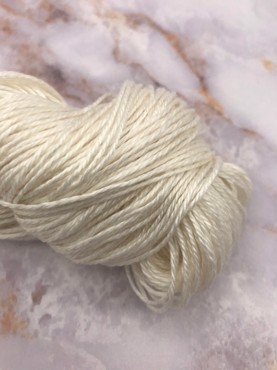 FINGERING Ultrafine Merino Wool Silk Undyed Yarn, 17.5 Micron Luxury ...