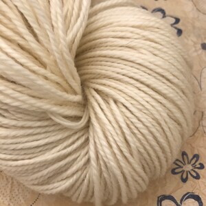 WORSTED Mohair Merino Wool Natural Ecru Undyed Yarn Base, Aran Worsted ...
