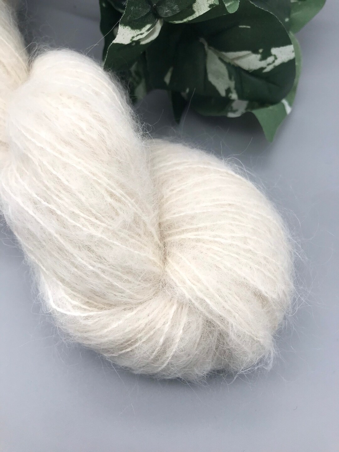 FINGERING Brushed Alpaca Undyed Yarn, Undyed Brushed Suri Alpaca ...