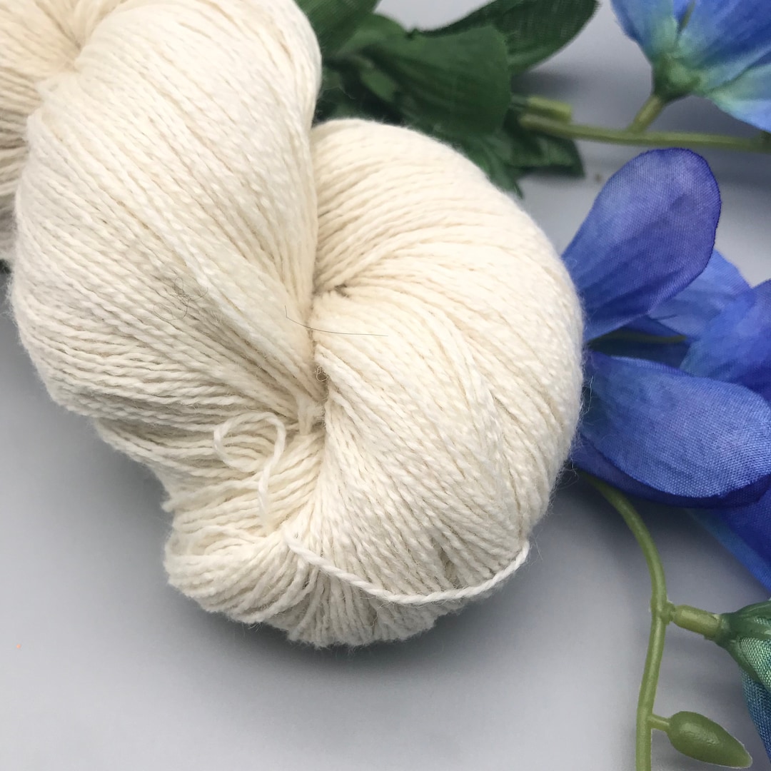 LACE Cashmere Shaniko Wool Undyed Yarn Gift Luxury Yarn Lace - Etsy