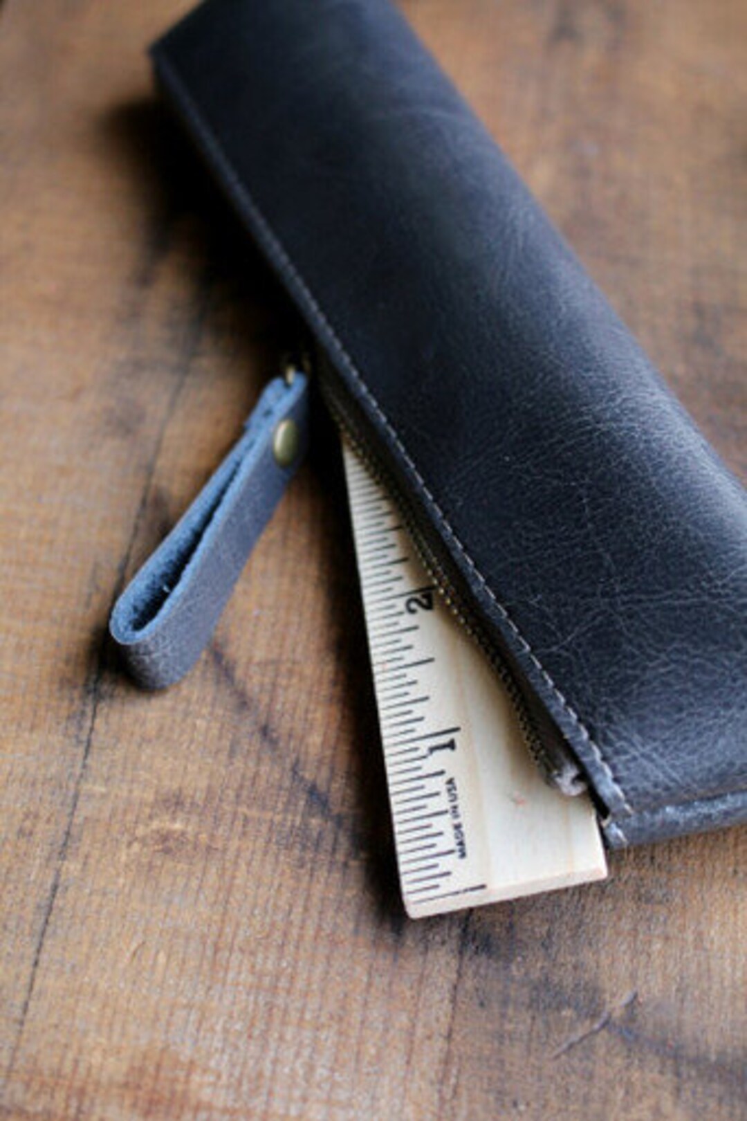 Leather Craft Tool Case Expresso Brown, Notion Storage Bag, Crochet ...