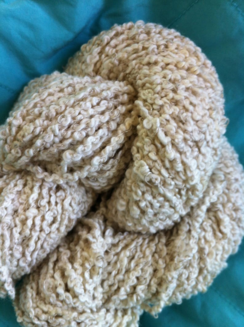 ARAN Cotton Linen Boucle Undyed Yarn Natural Ecru Undyed - Etsy