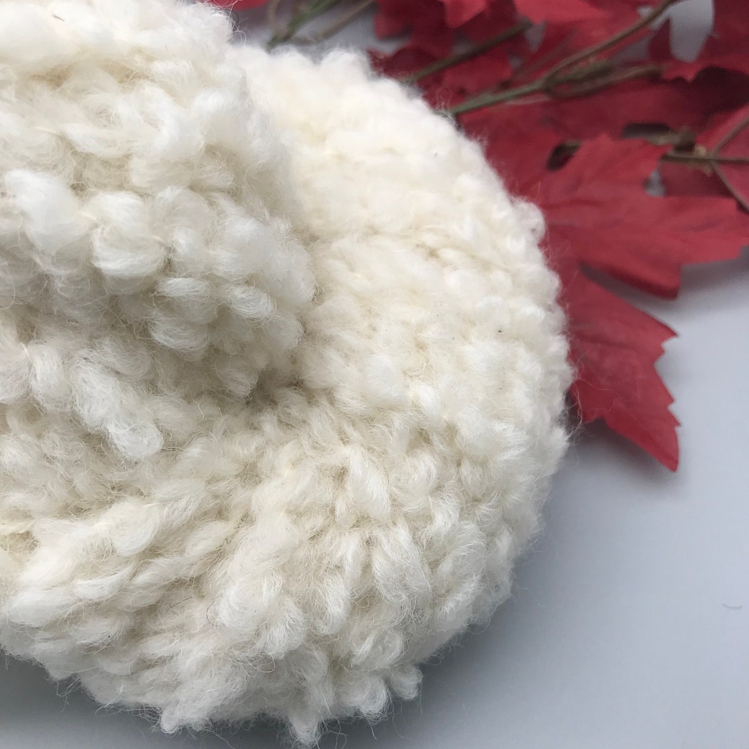 CHUNKY Peruvian Highland Wool and Alpaca Boucle Undyed Yarn - Etsy