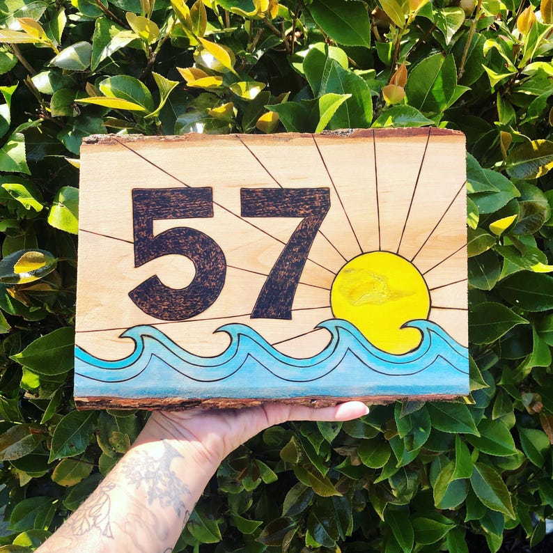 House Number Sign, Made to Order With Your Design, Personalized - Etsy