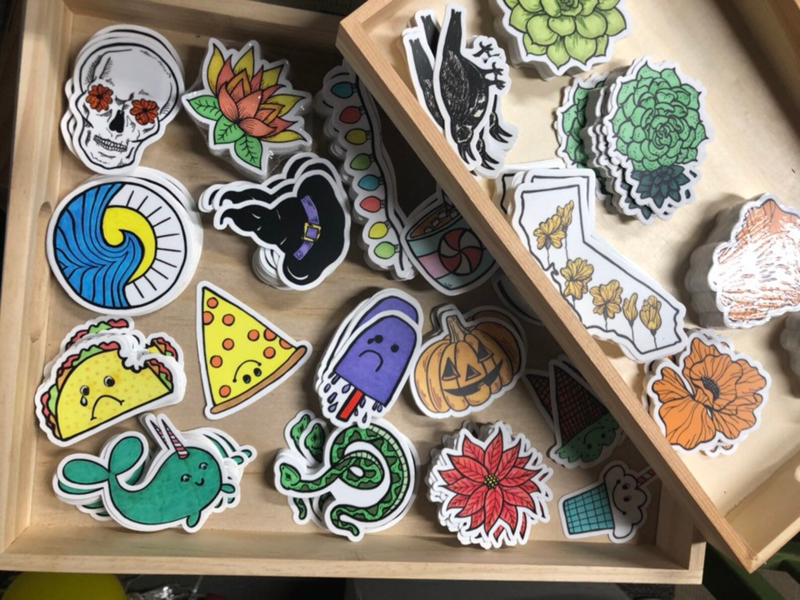 Single Sticker Hand-drawn Waterproof Decal You Choose Design - Etsy