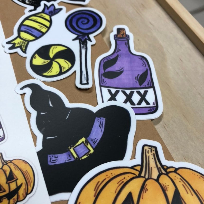 Single Sticker Hand-drawn Waterproof Decal You Choose Design | Etsy