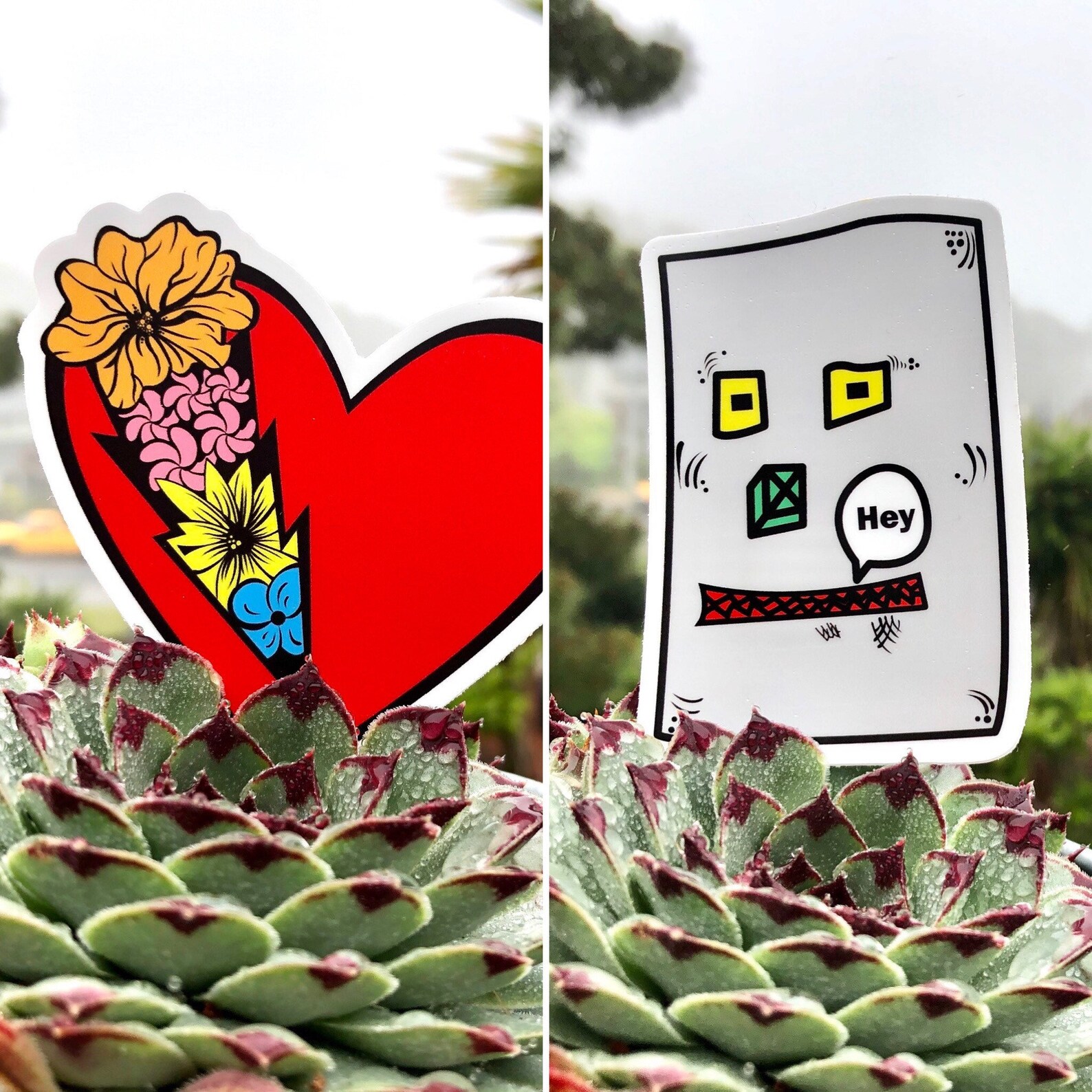 Single Sticker, Hand-drawn Waterproof Decal, You Choose Design - Etsy